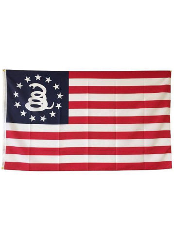 DTOM® American Snake Flag 3X5 Flag - Don't Tread On Me